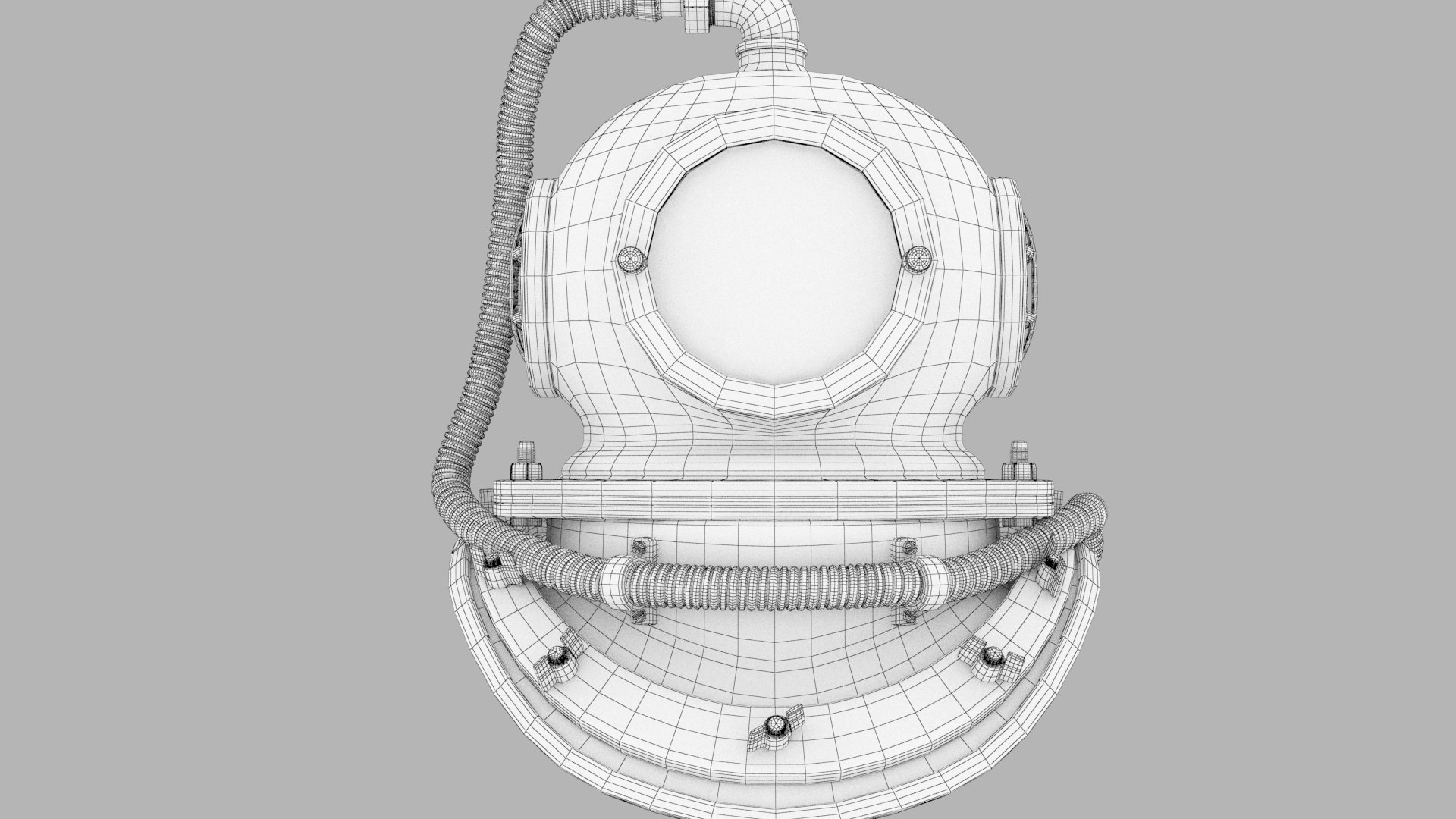 Diving Helmet 3D Model - TurboSquid 1560333