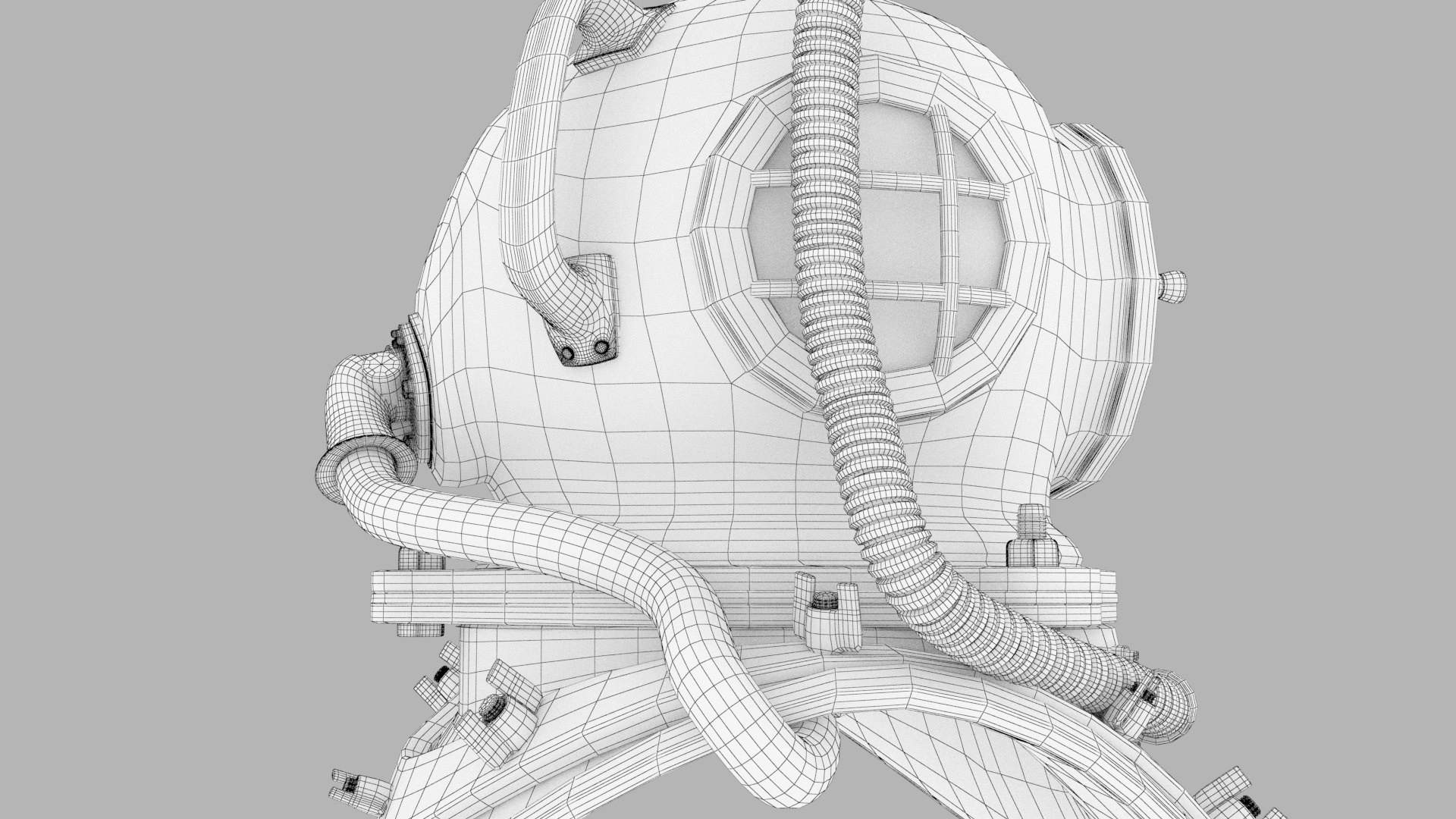 Diving Helmet 3D Model - TurboSquid 1560333