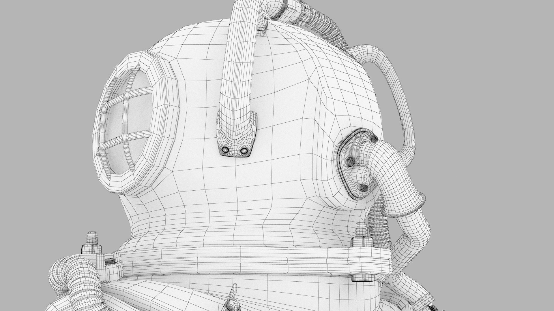 Diving Helmet 3D Model - TurboSquid 1560333
