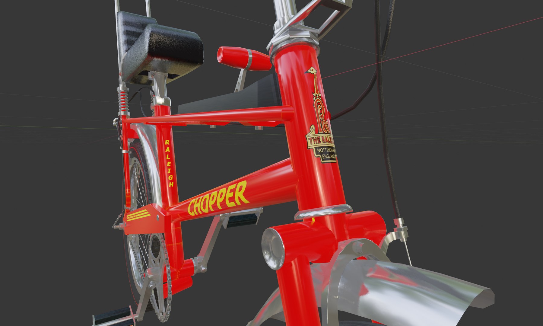 Free 3D Raleigh Chopper - TurboSquid 1582614