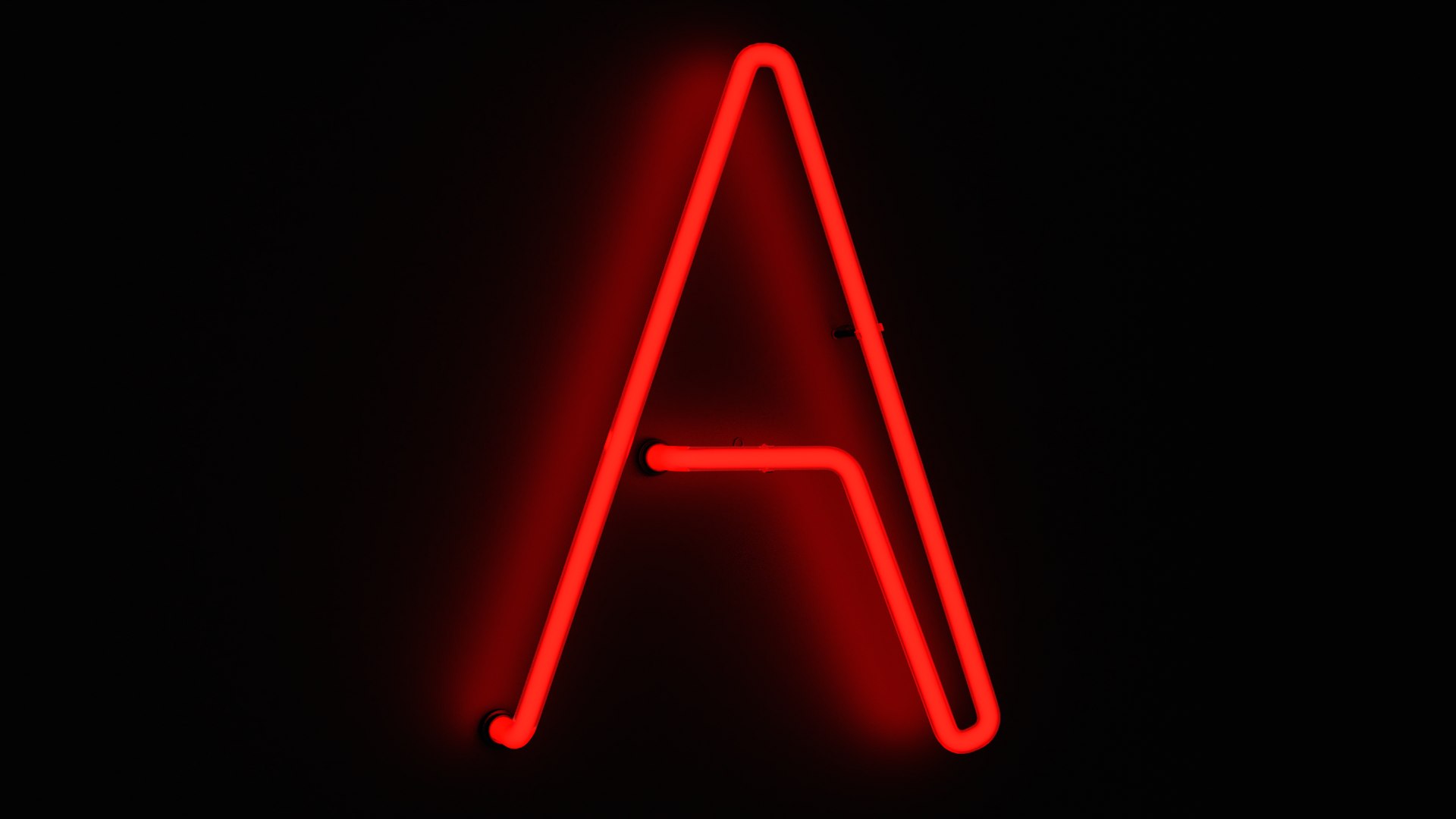 Neon Red Alphabet A 3D Model - TurboSquid 2135772