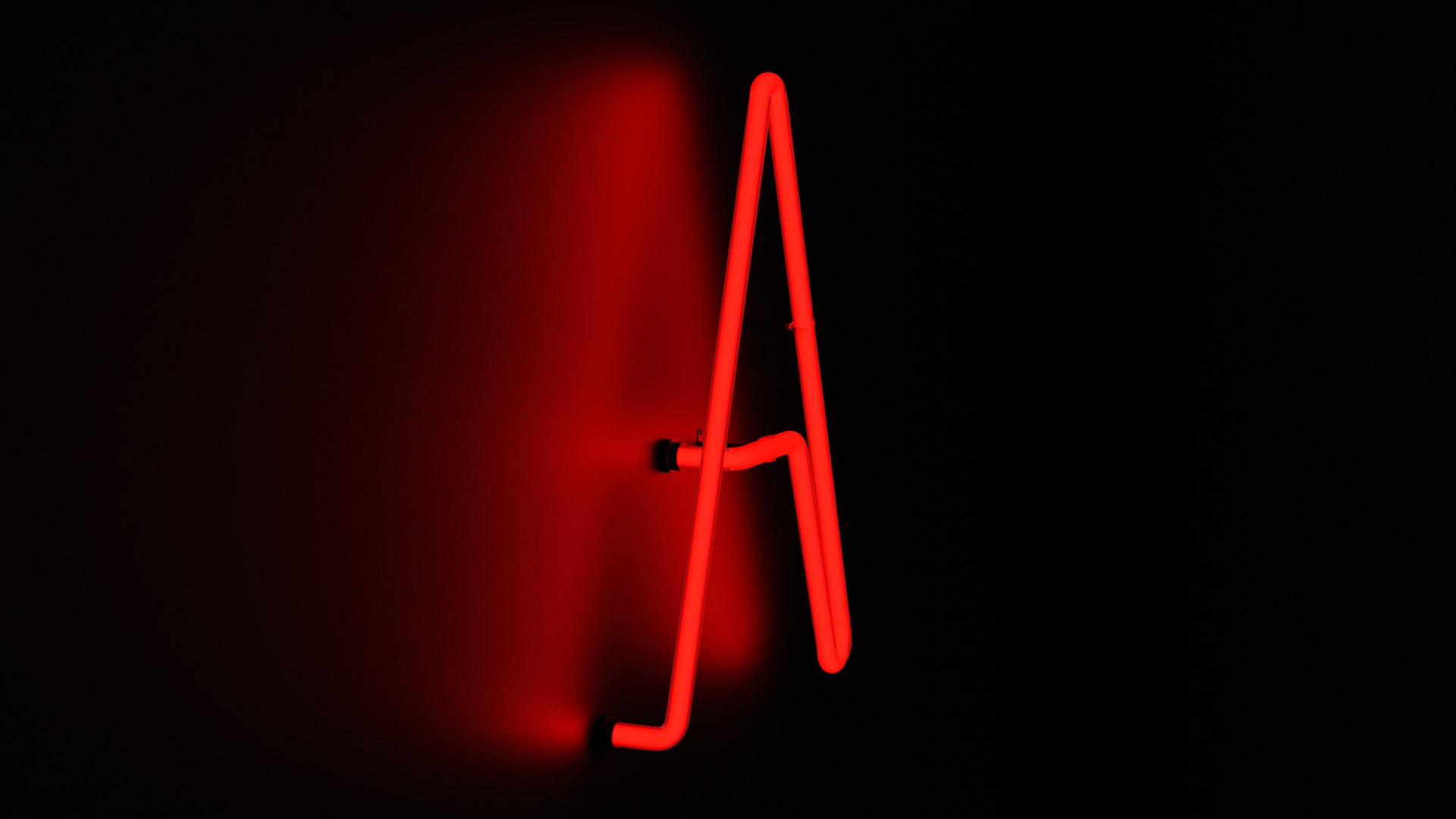 Neon Red Alphabet A 3D Model - TurboSquid 2135772