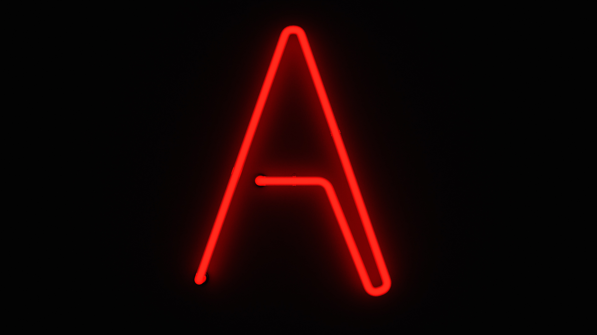 Neon Red Alphabet A 3D Model - TurboSquid 2135772