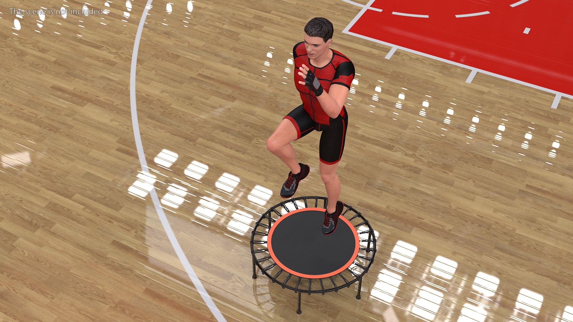 Fitness Trainer With Trampoline Rigged For Maya 3D Model - TurboSquid ...