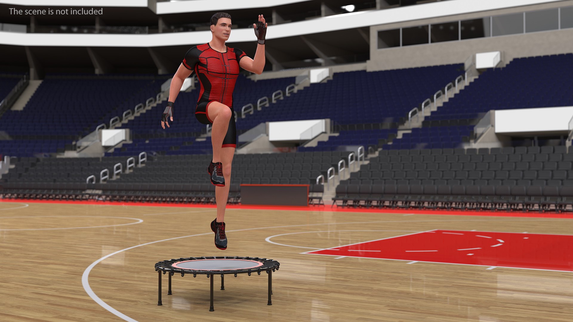 Fitness Trainer With Trampoline Rigged For Maya 3D Model - TurboSquid ...