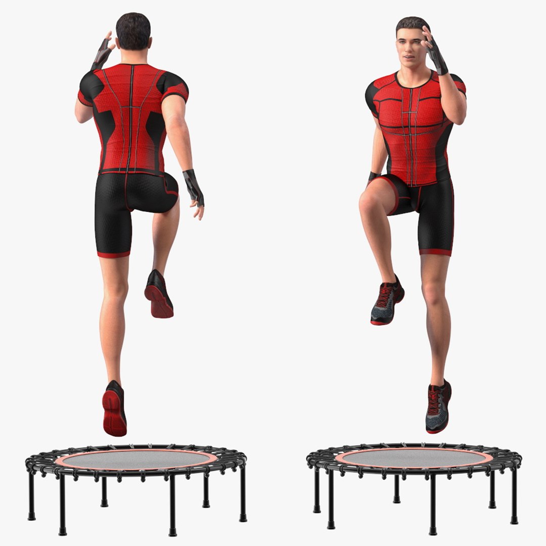 Fitness Trainer With Trampoline Rigged For Maya 3D Model - TurboSquid ...