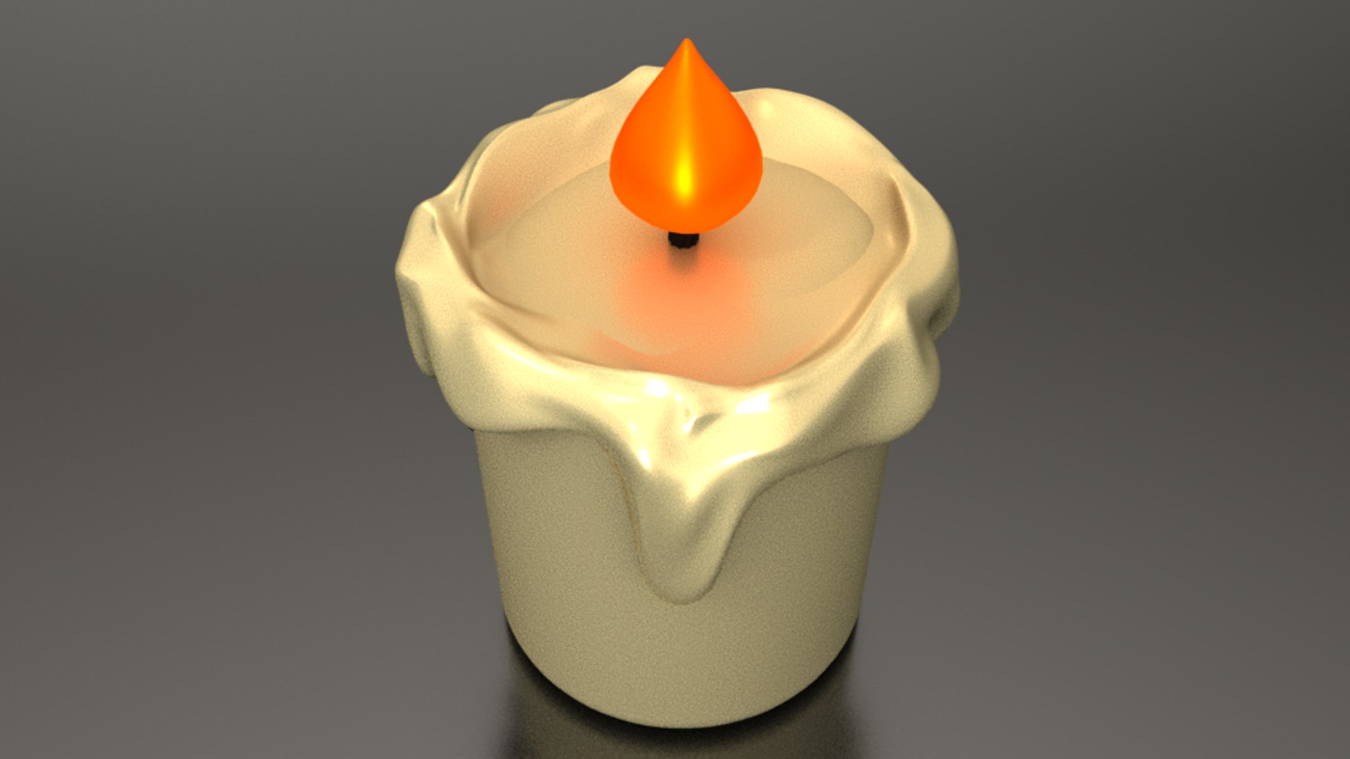 Cute Candle 3D Model - TurboSquid 1226031