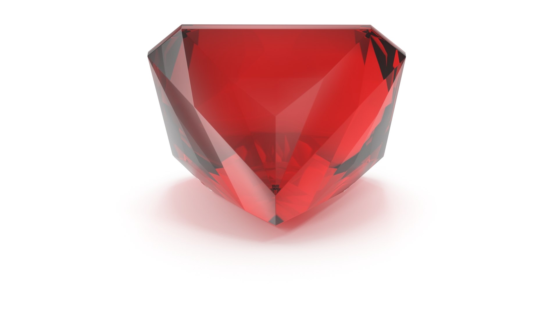 Radiant Cut Ruby 3D model - TurboSquid 1870019