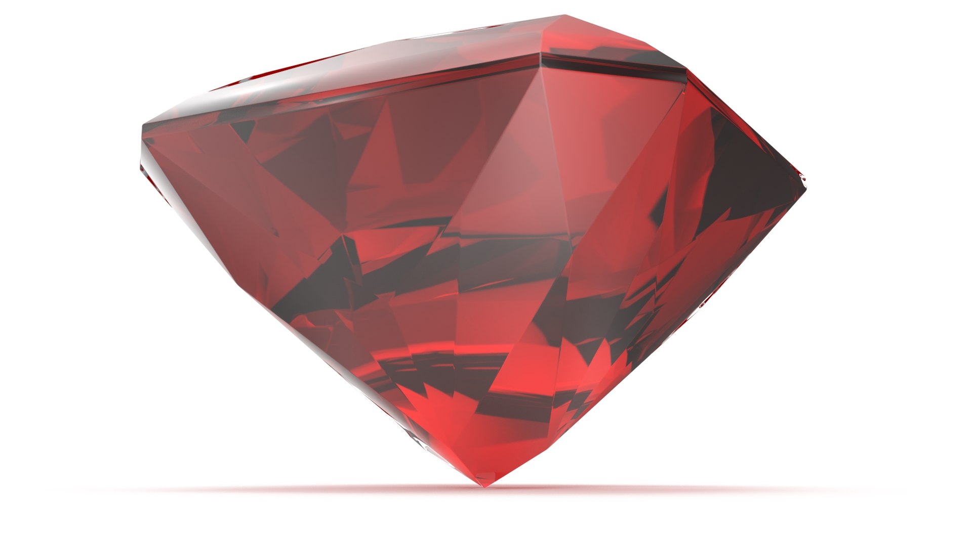 Radiant Cut Ruby 3D model - TurboSquid 1870019