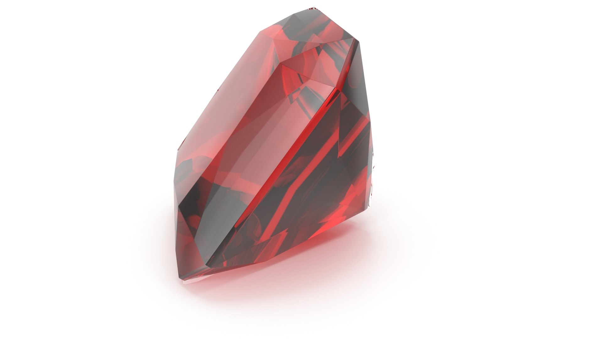 Radiant Cut Ruby 3D model - TurboSquid 1870019