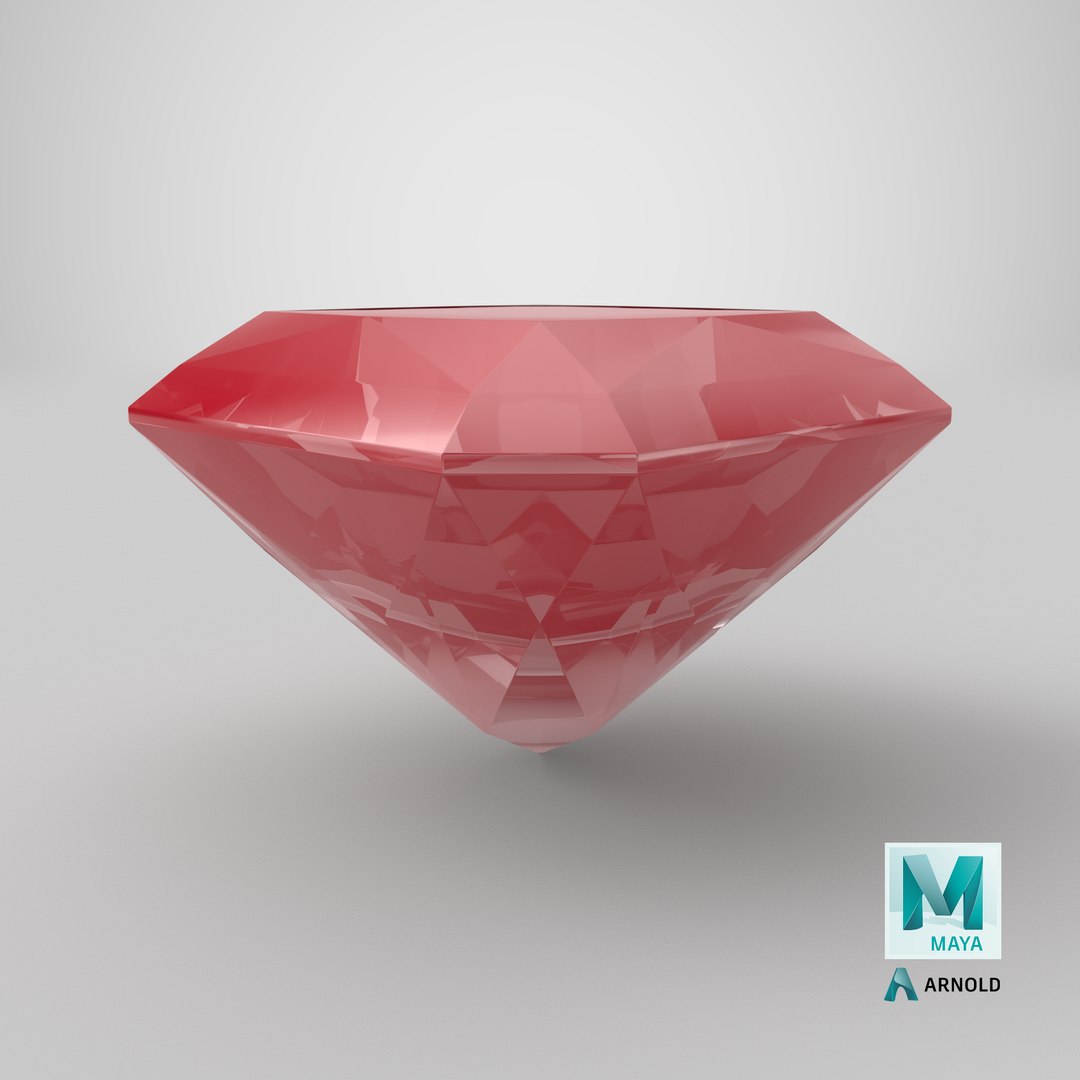 Radiant Cut Ruby 3D model - TurboSquid 1870019