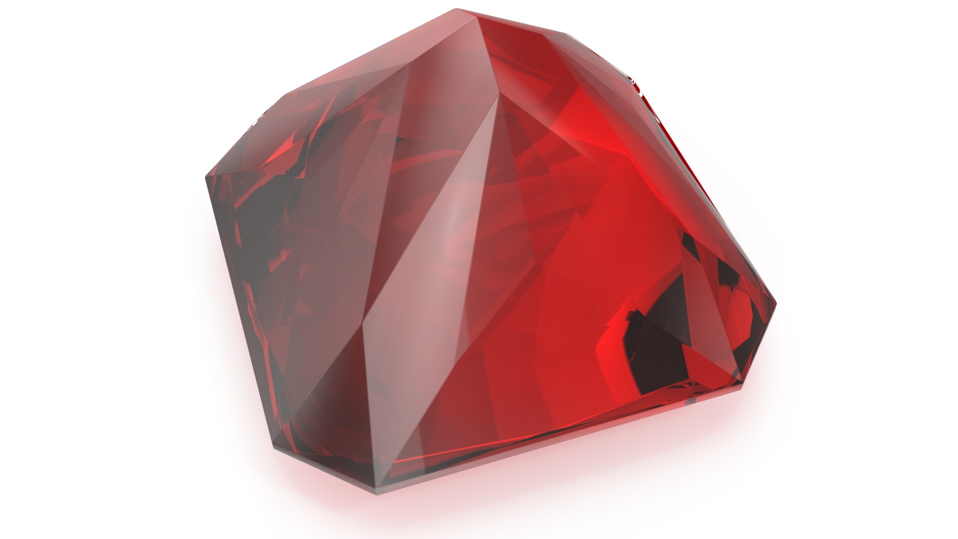 Radiant Cut Ruby 3D Model - TurboSquid 1870019