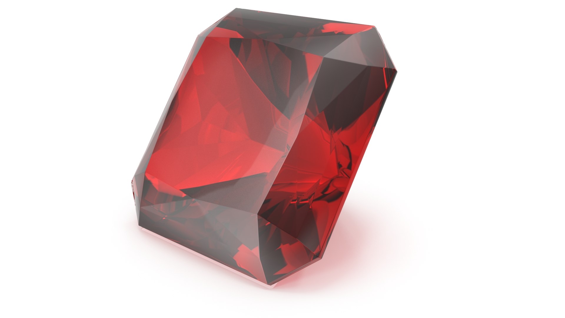 Radiant Cut Ruby 3D model - TurboSquid 1870019