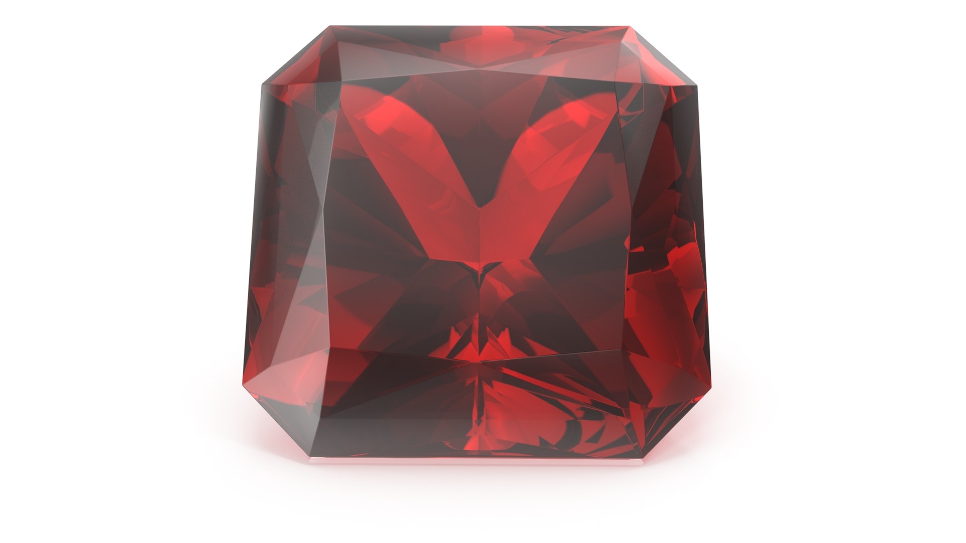 Radiant Cut Ruby 3D model - TurboSquid 1870019