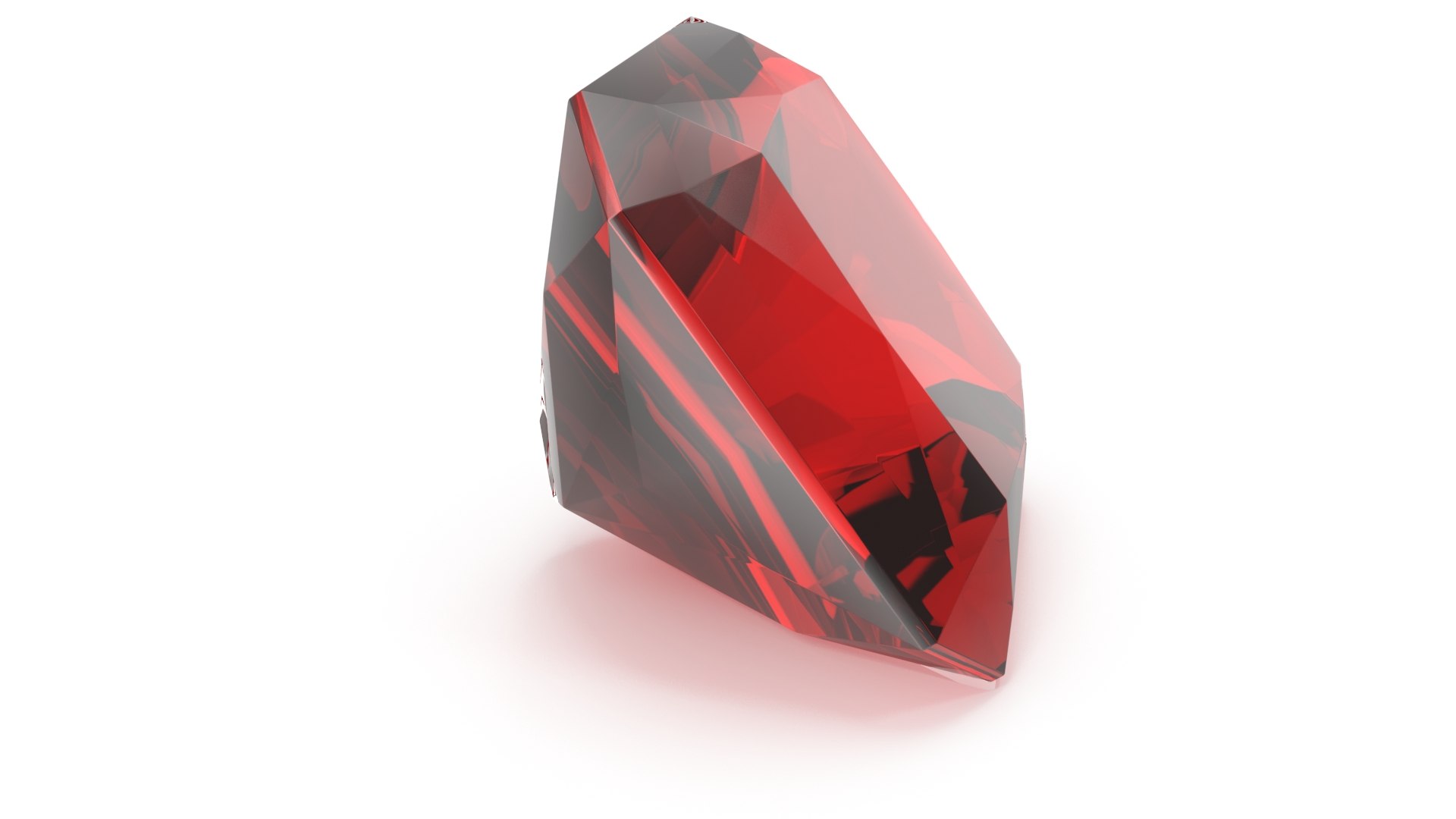 Radiant Cut Ruby 3D model - TurboSquid 1870019