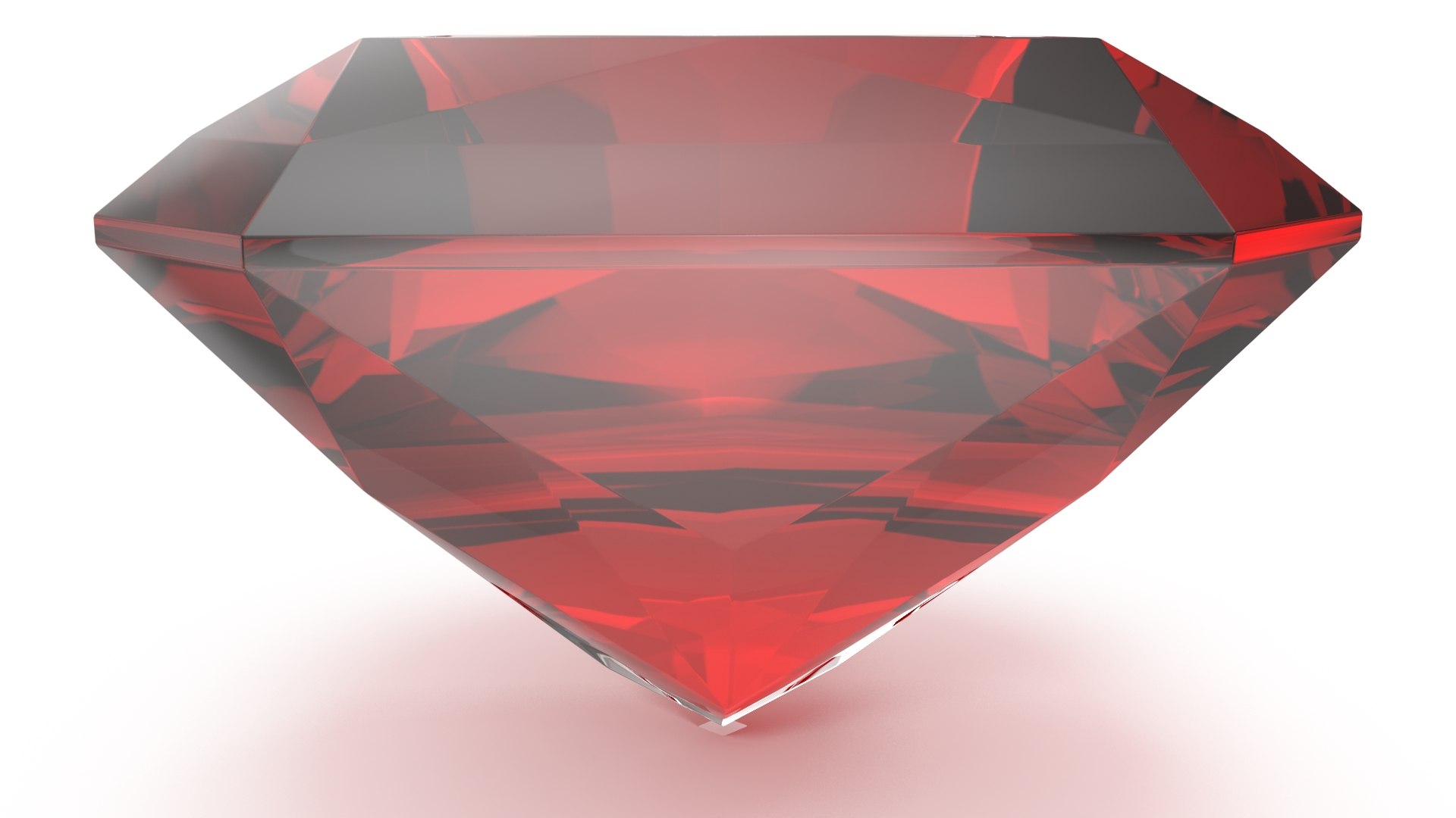 Radiant Cut Ruby 3D model - TurboSquid 1870019