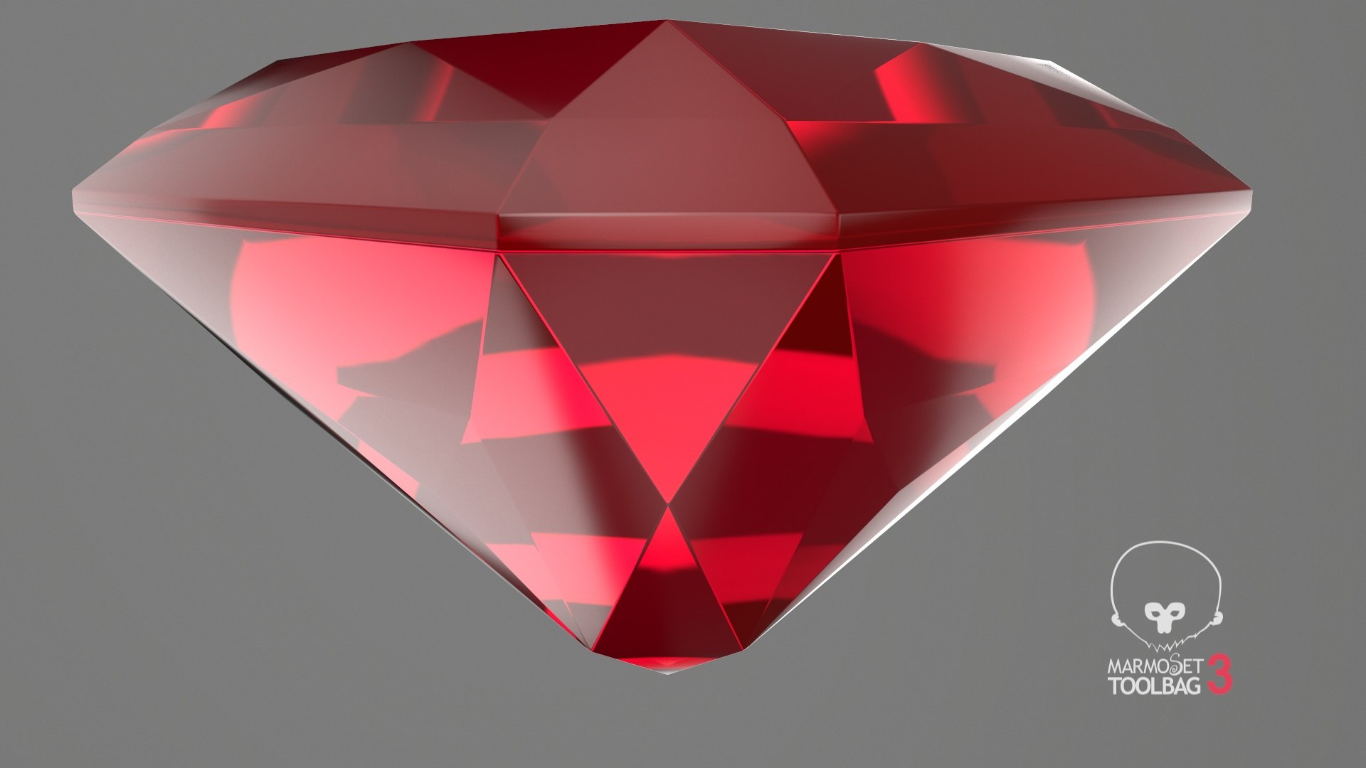 Radiant Cut Ruby 3D model - TurboSquid 1870019
