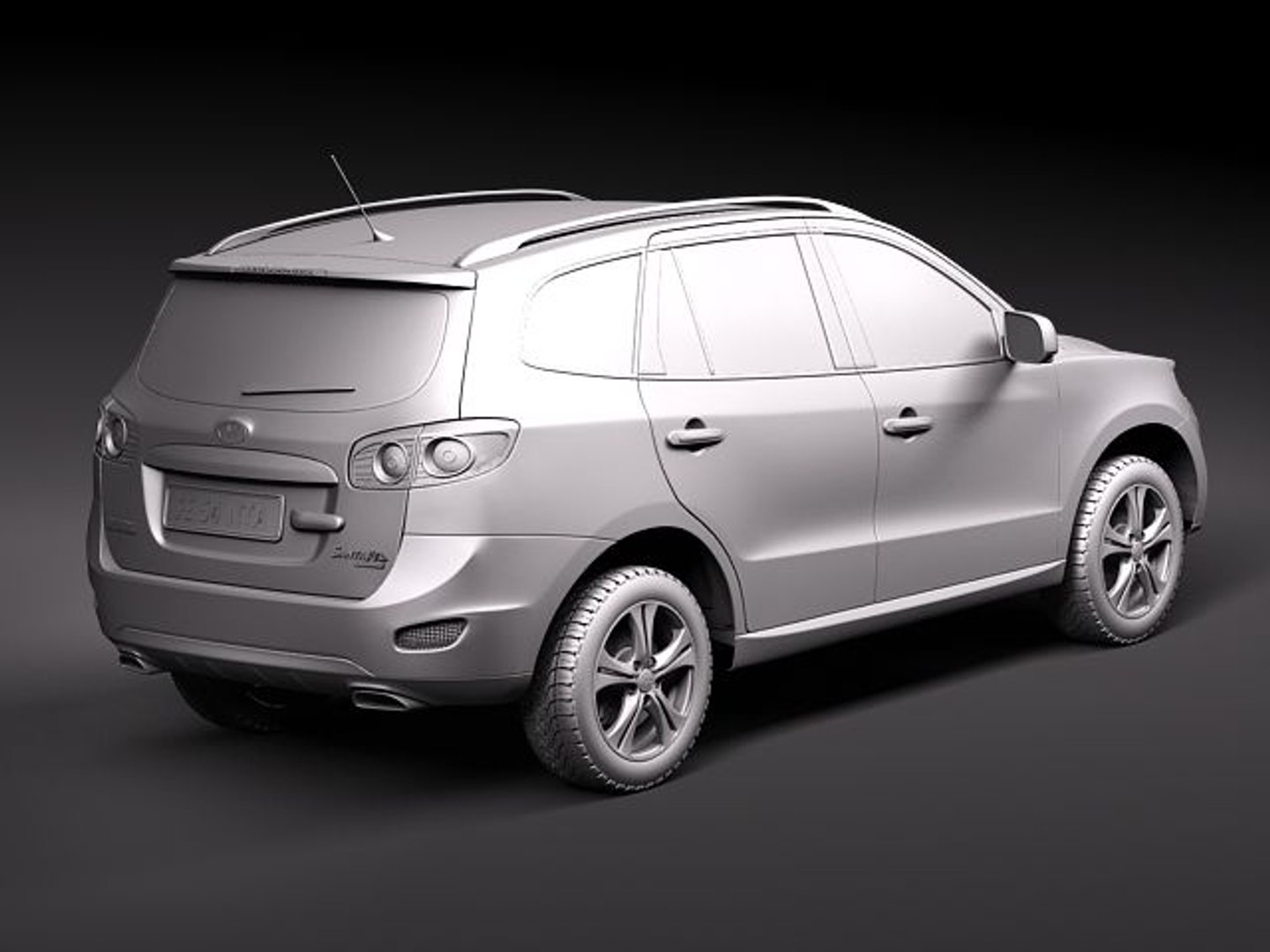 3d Hyundai Santa Fe Santafe Model