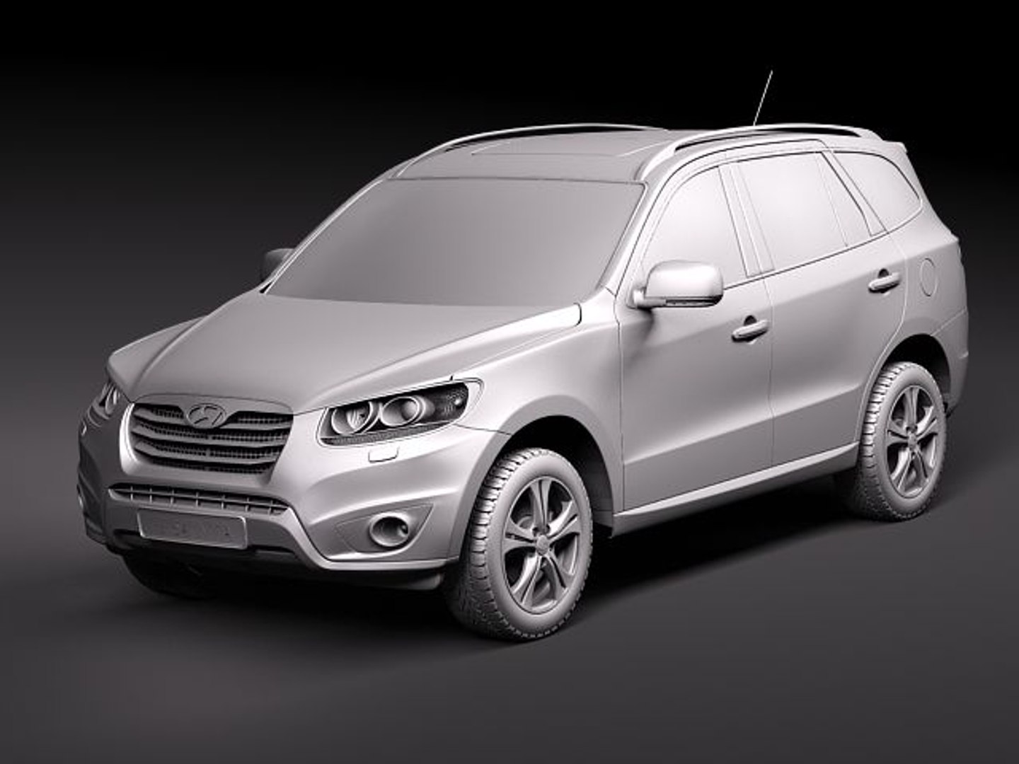 3d Hyundai Santa Fe Santafe Model