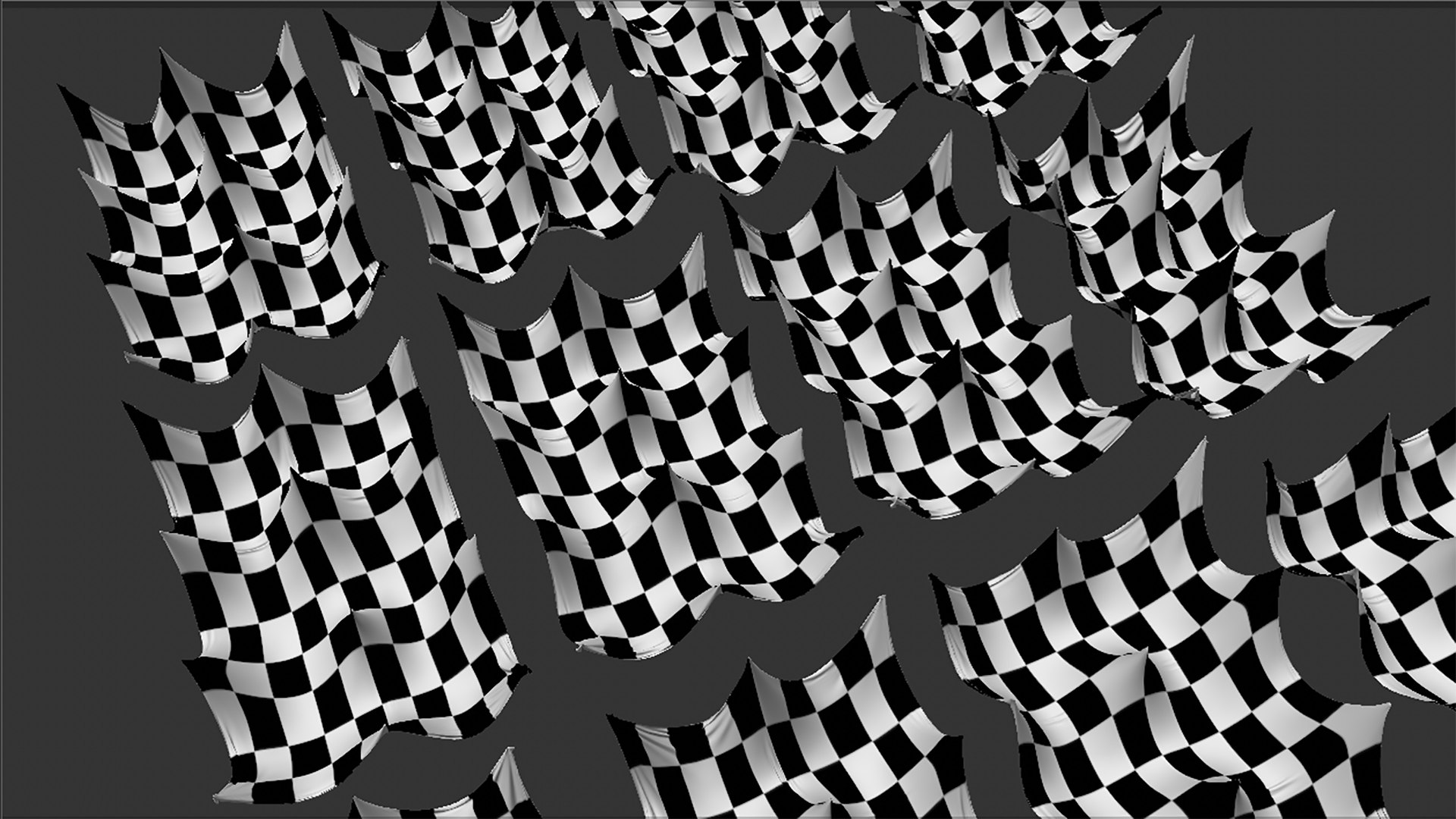 Pack Of 12 Cloth Canopy 3D Model - TurboSquid 2366492