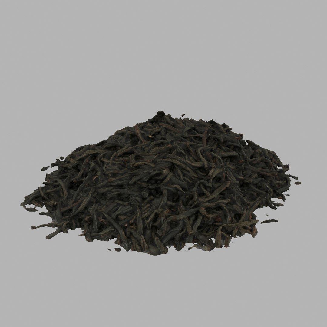 Tea Leaves Black 3D - TurboSquid 1365190