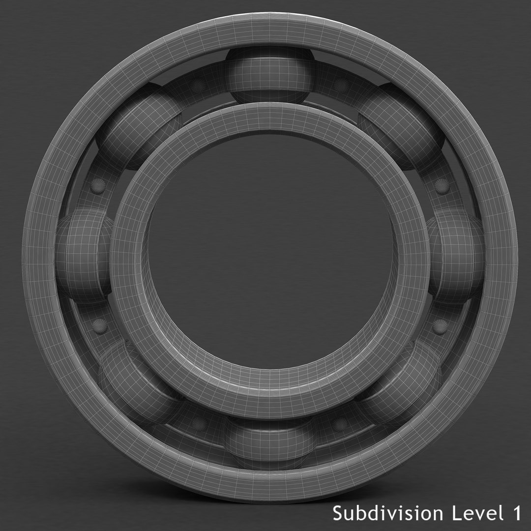 3D ball bearing model - TurboSquid 933036