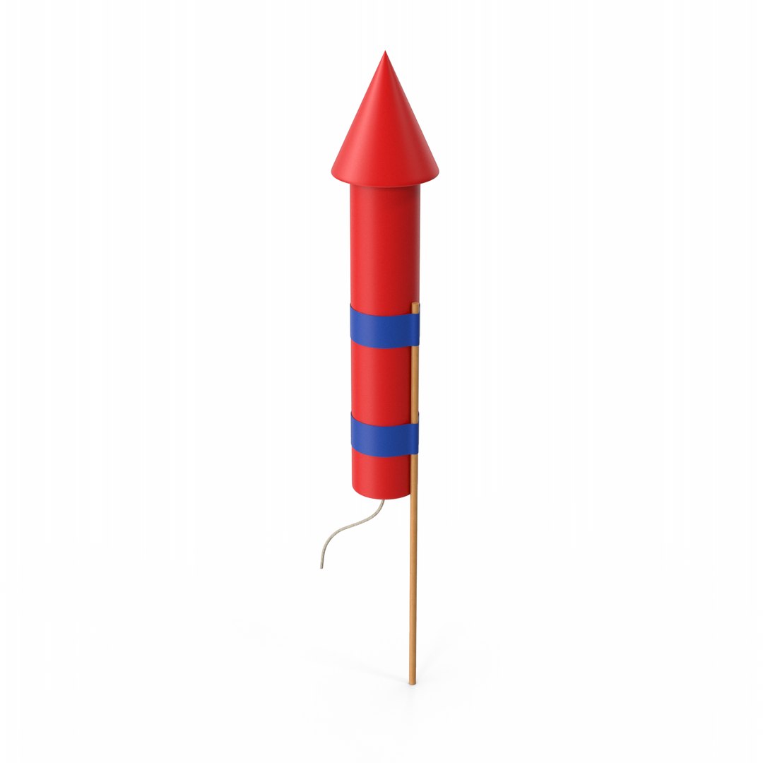 3D Firework Rocket model - TurboSquid 1954824
