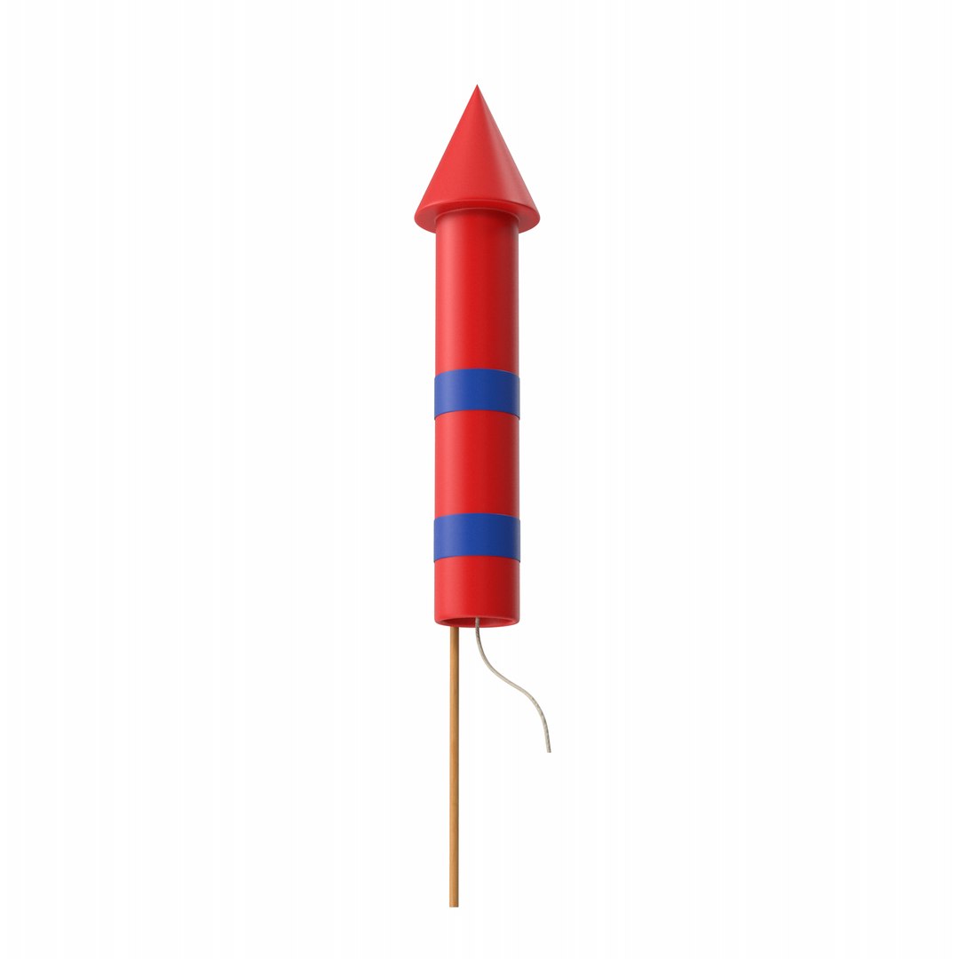 3D Firework Rocket model - TurboSquid 1954824