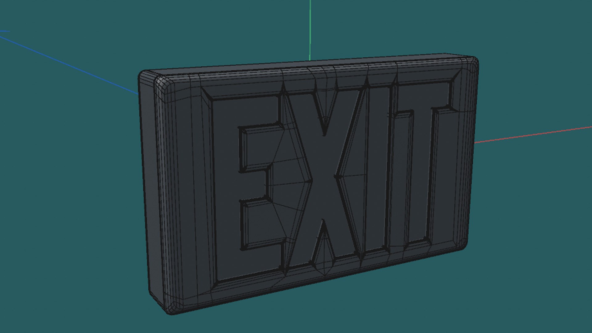 3D Exit Sign - TurboSquid 2262821