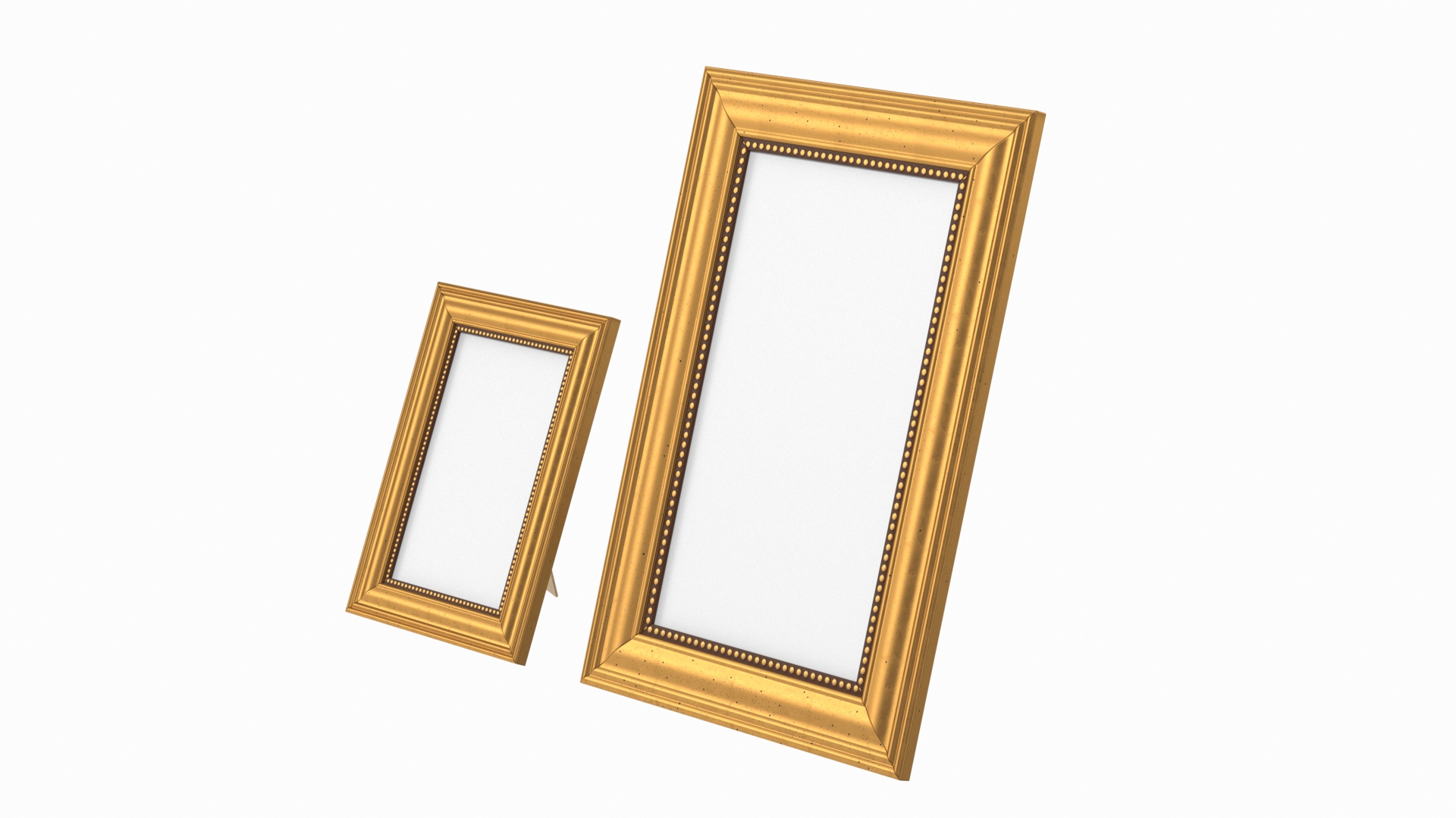 Golden Rectangle Photo Frames 3D - TurboSquid 1618994