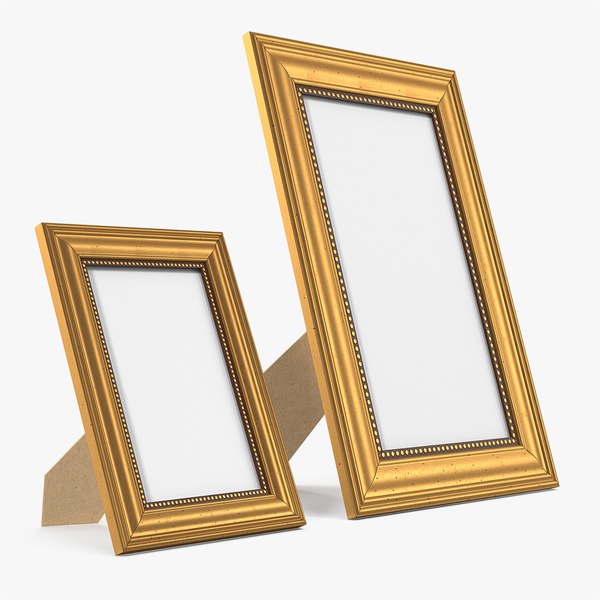 Golden rectangle photo frames 3D - TurboSquid 1618994