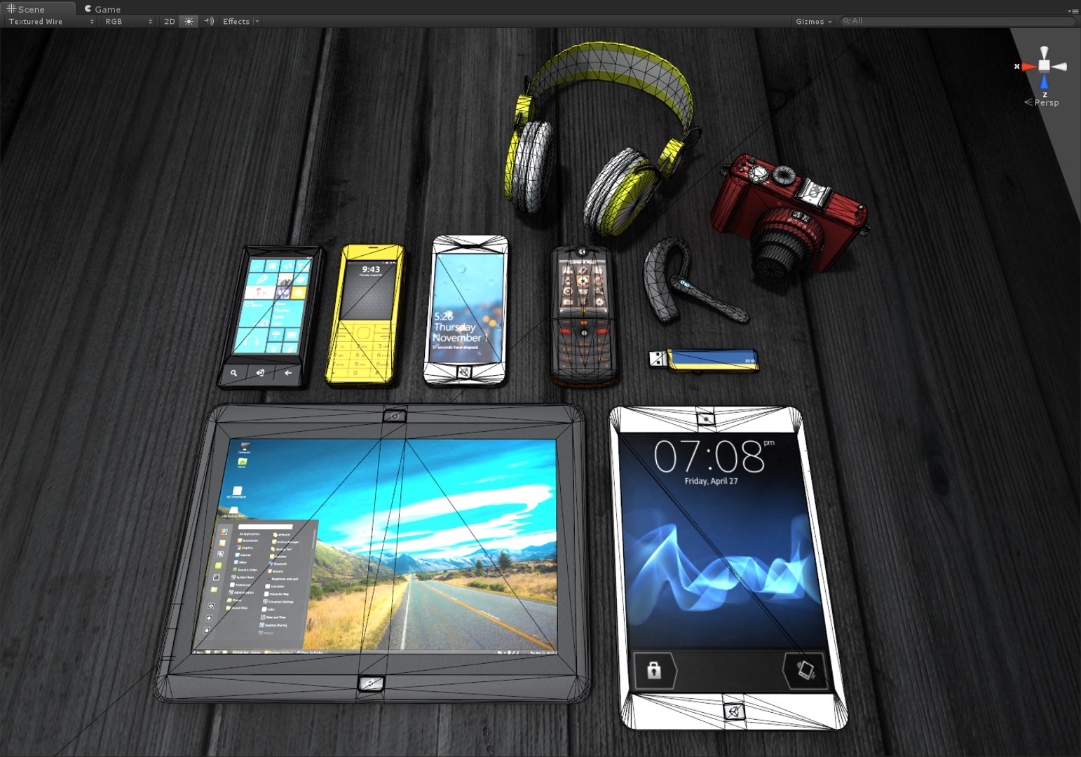 3d Fbx Mobile Gadgets Pack Phone