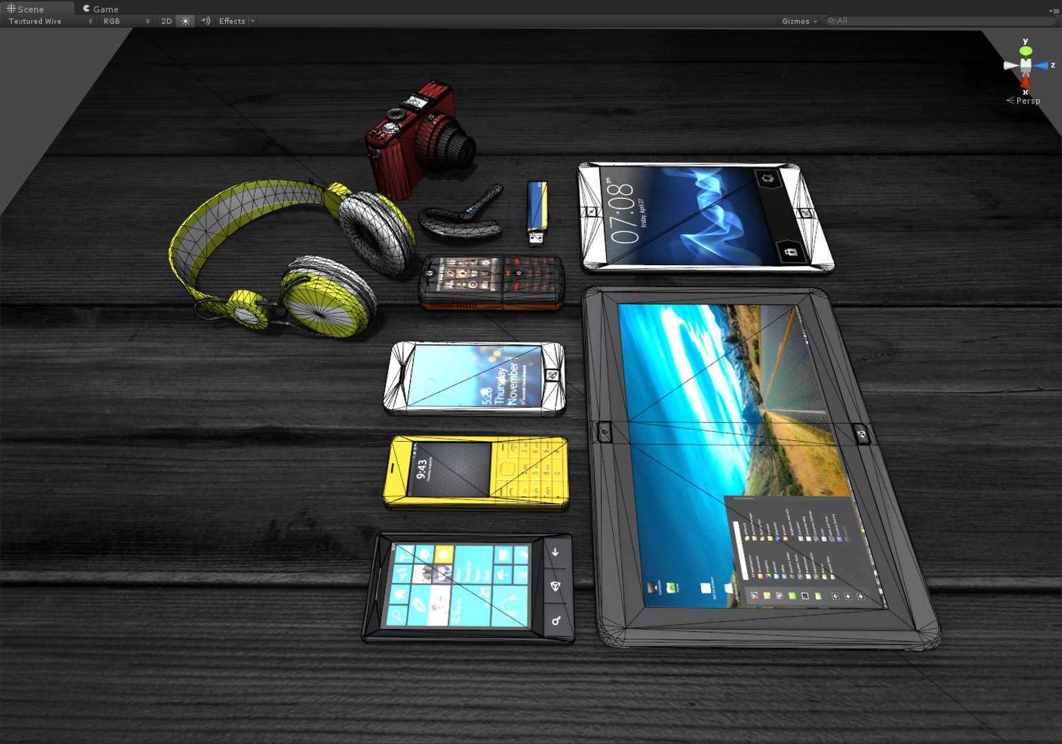 3d Fbx Mobile Gadgets Pack Phone