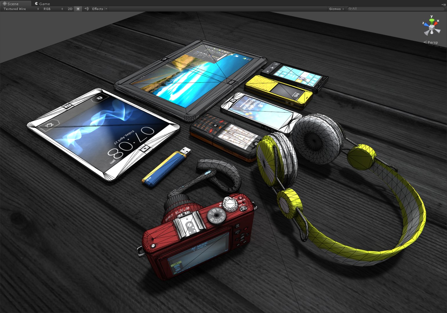3d Fbx Mobile Gadgets Pack Phone
