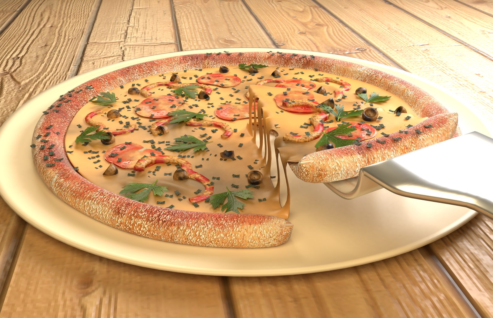 Free 3D Model Pizza Food Snack - TurboSquid 1375505