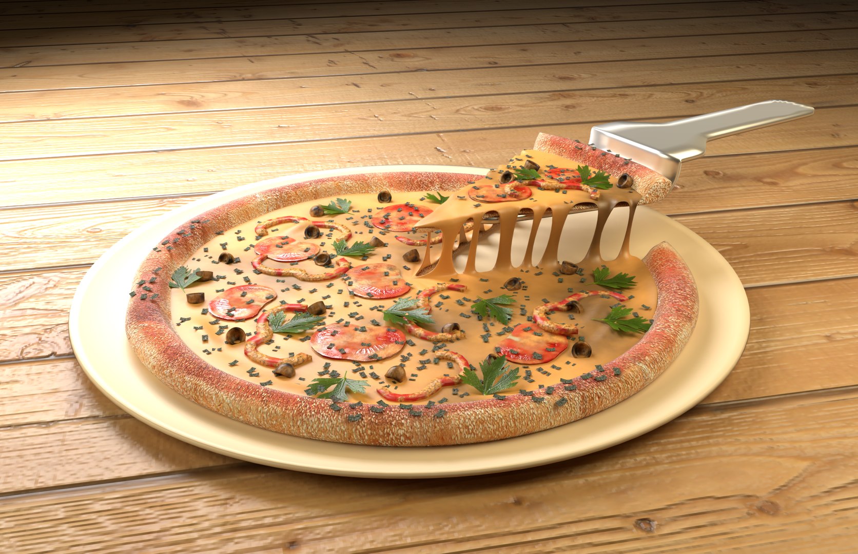 Free 3D Model Pizza Food Snack - TurboSquid 1375505
