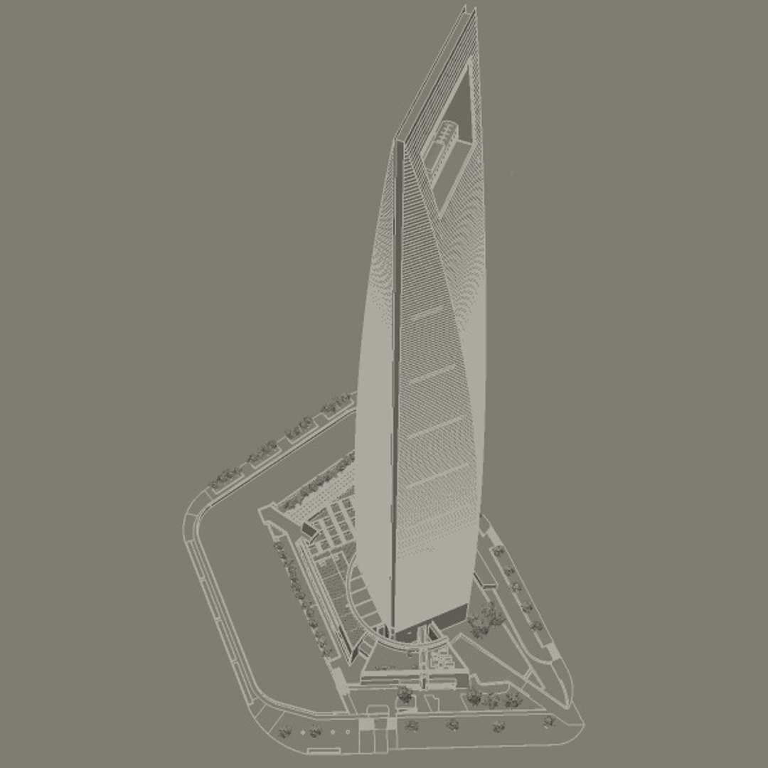 Shanghai World Financial 3d Model
