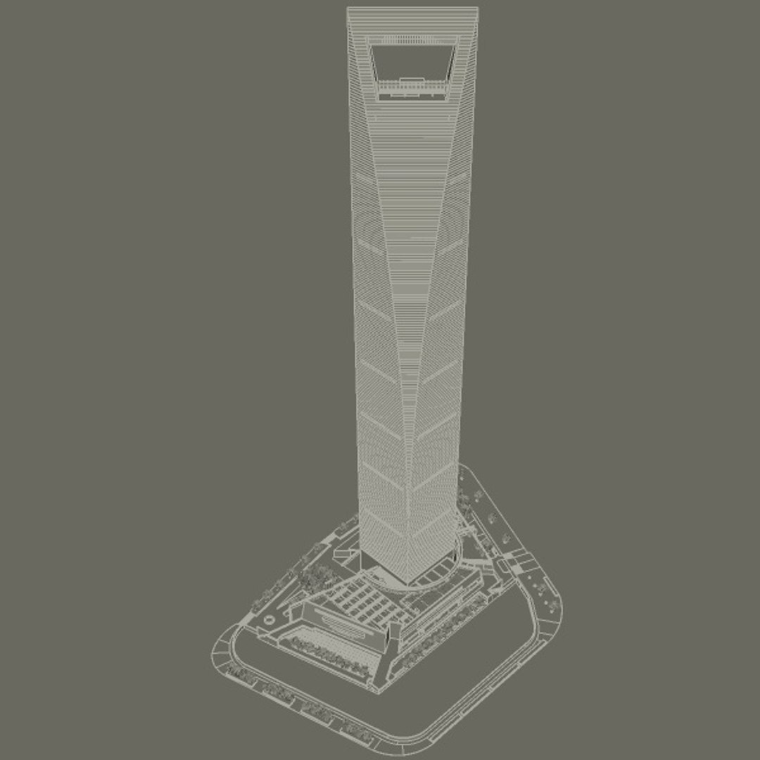 Shanghai World Financial 3d Model