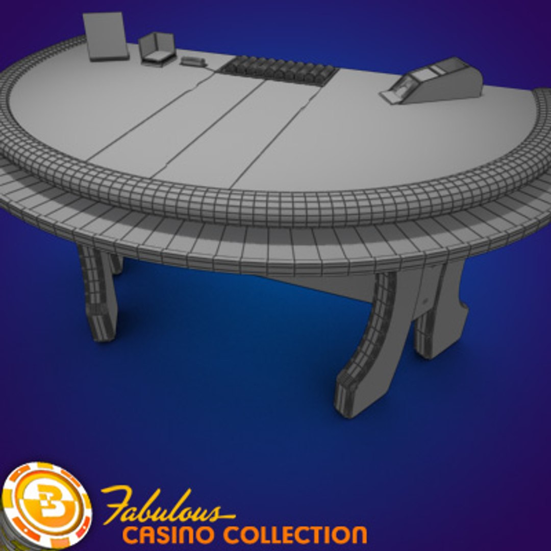 casino blackjack table - 3d x