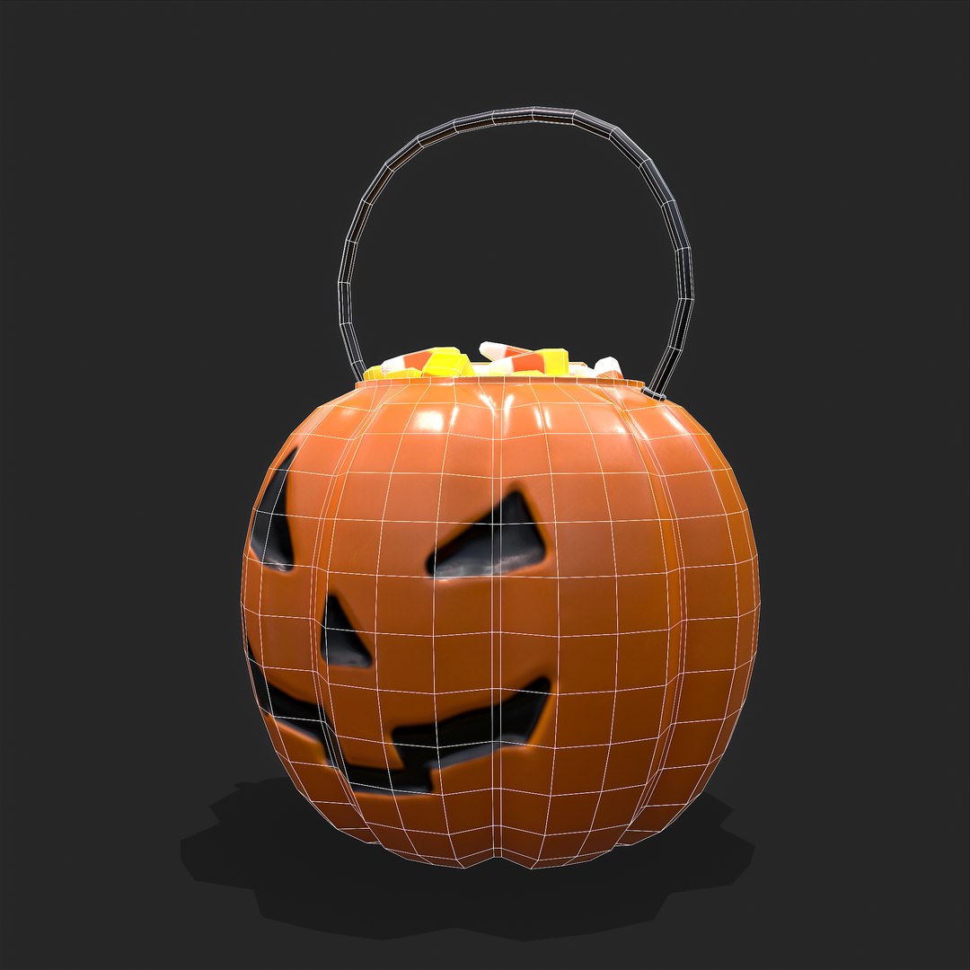Pumpkin Candy Pail 3D - TurboSquid 1806413