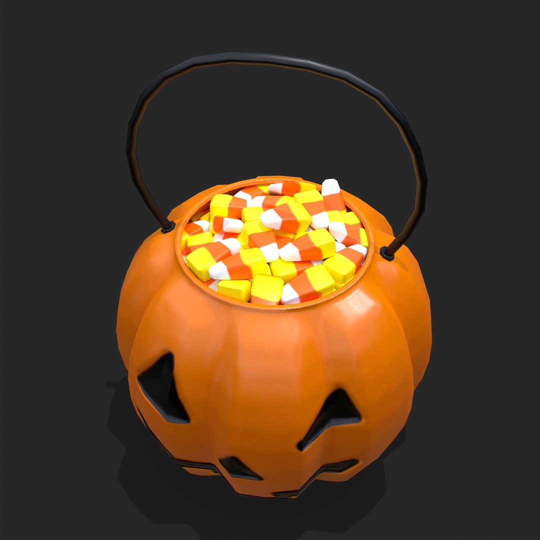 Pumpkin Candy Pail 3D - TurboSquid 1806413
