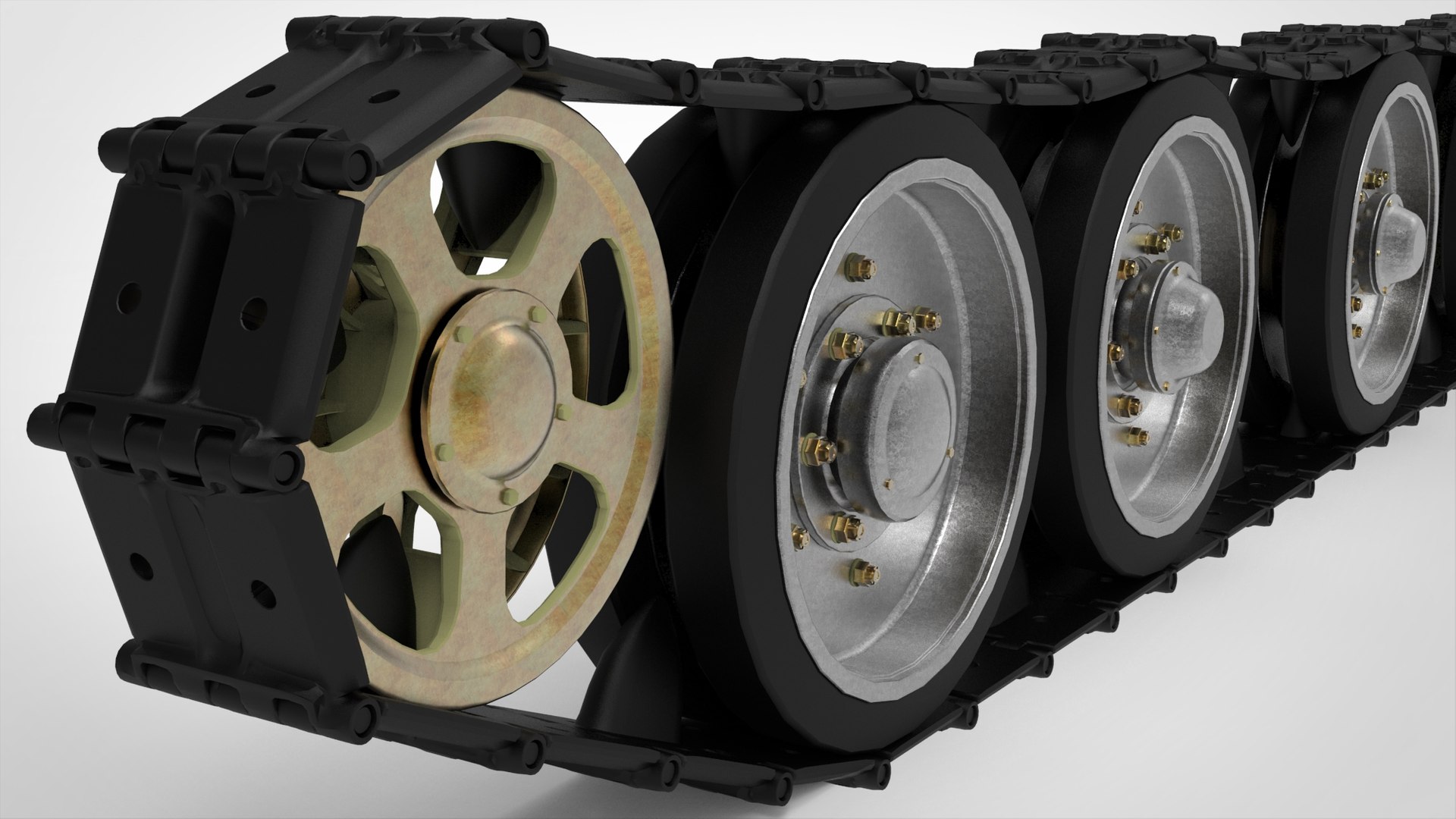 3D Model Tank Tracks - TurboSquid 2278648