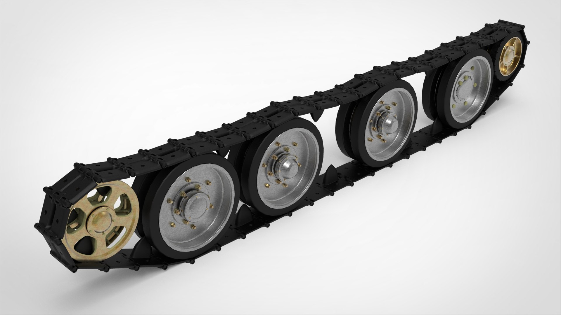 3D Model Tank Tracks - TurboSquid 2278648