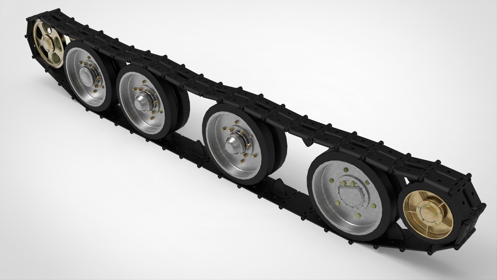 3D Model Tank Tracks - TurboSquid 2278648