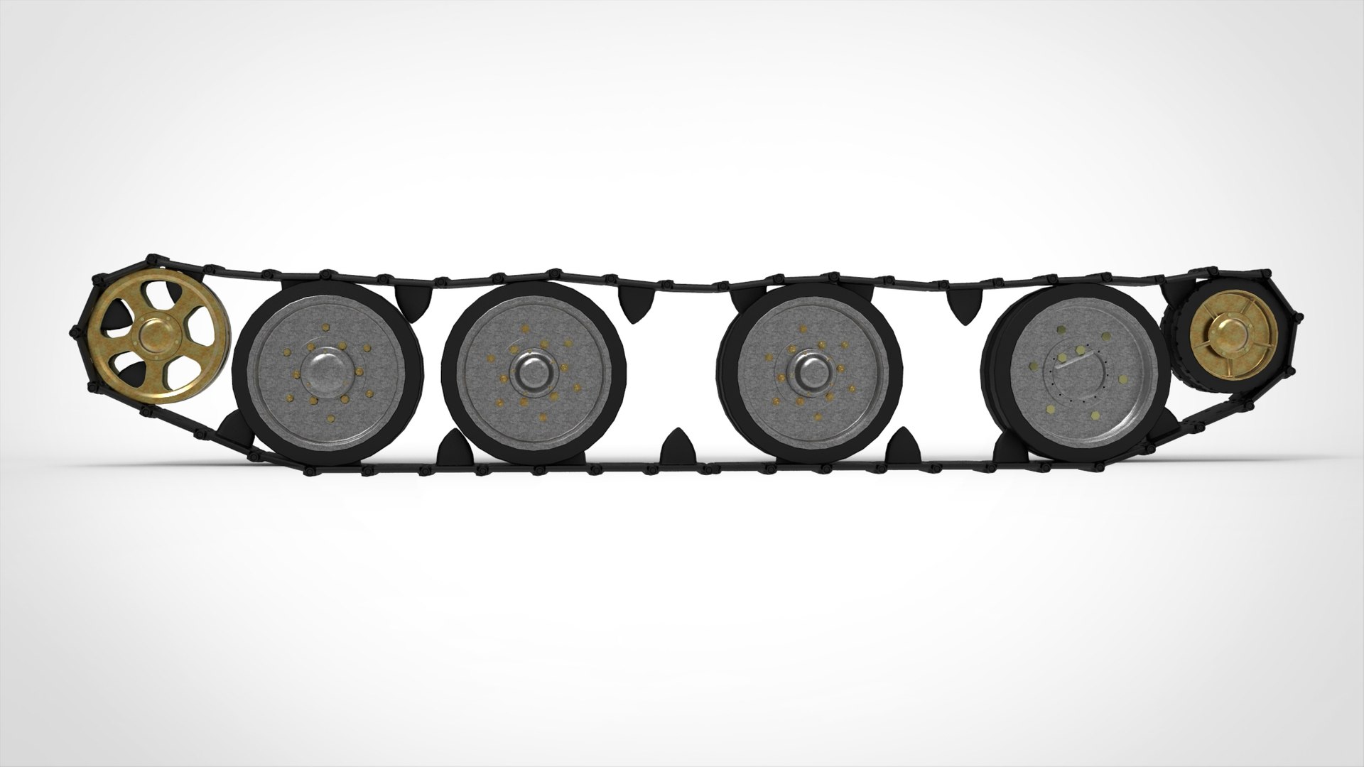 3D Model Tank Tracks - TurboSquid 2278648