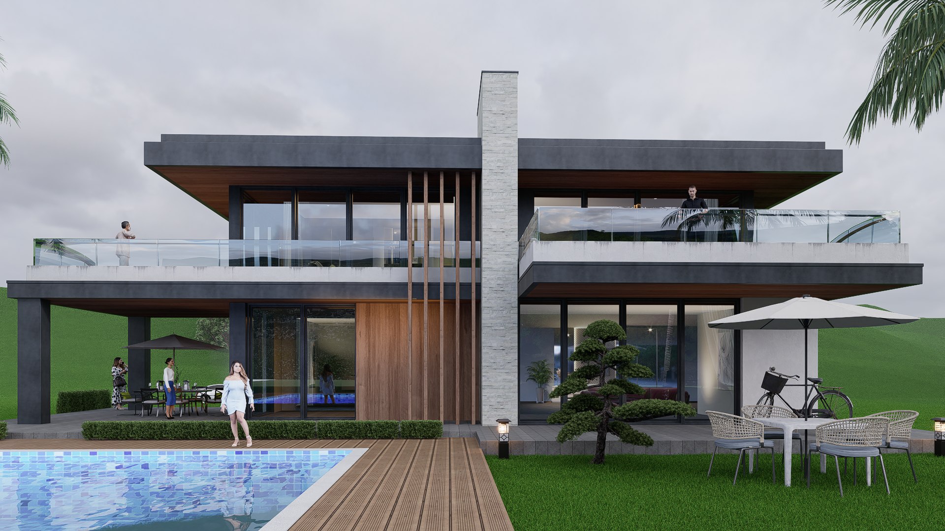 3D Villa - TurboSquid 2275018