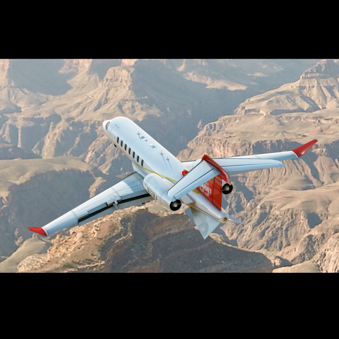 3d Bombardier Learjet 85