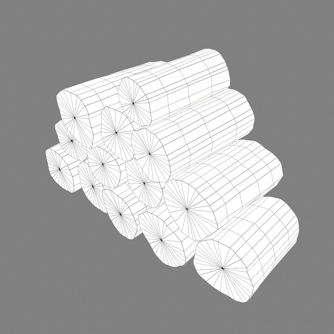 3D Wood Stack Logs - TurboSquid 1730239