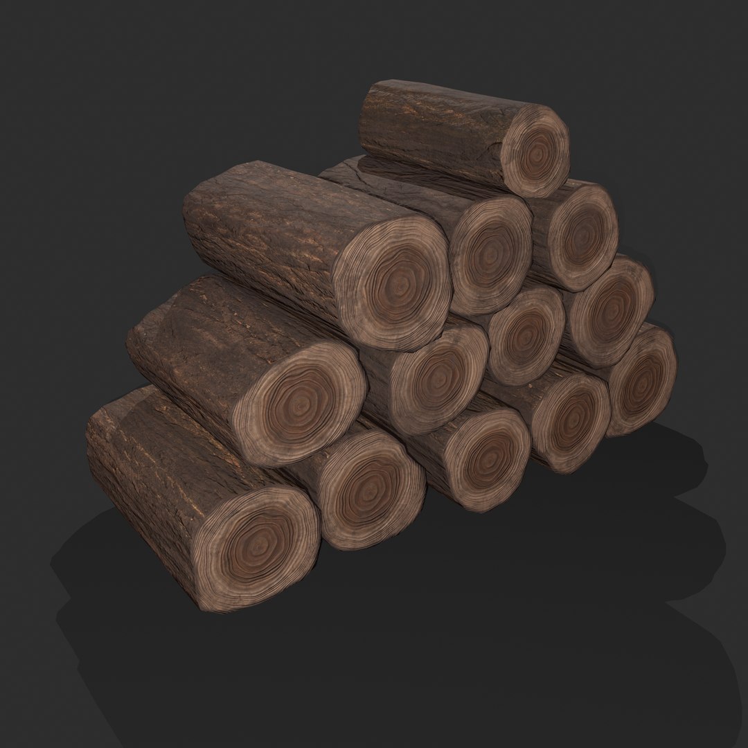 3D Wood Stack Logs - TurboSquid 1730239