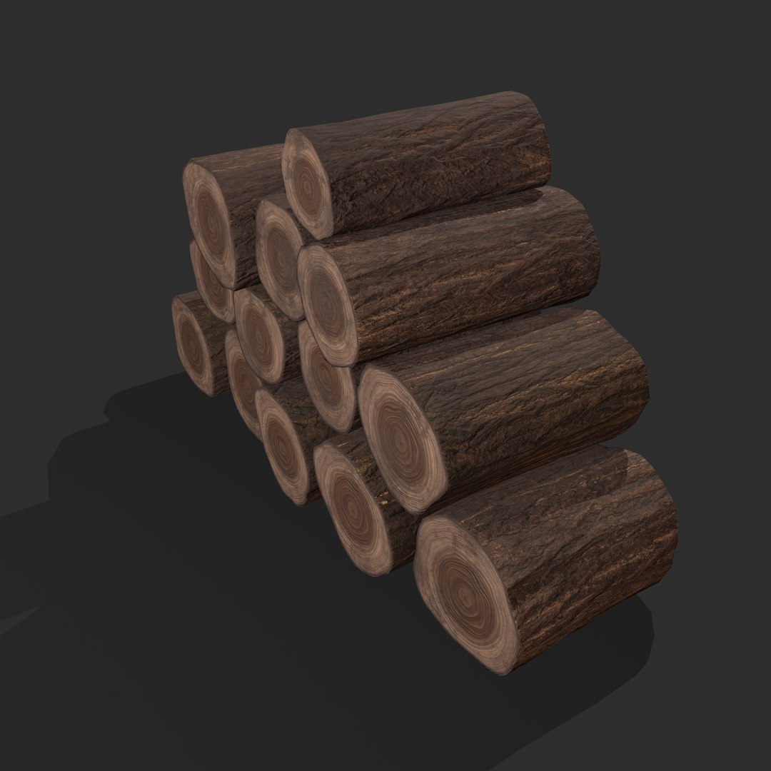 3D Wood Stack Logs - TurboSquid 1730239